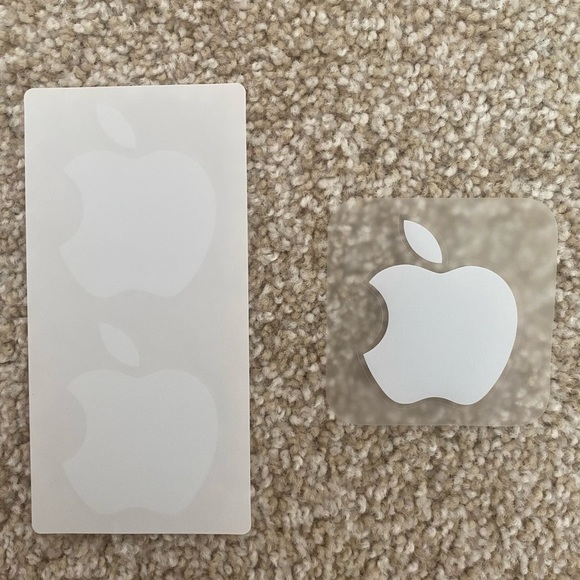 Apple | Wall Decor | Nwt Set Of 3 Official Apple Logo Authentic Decal ...